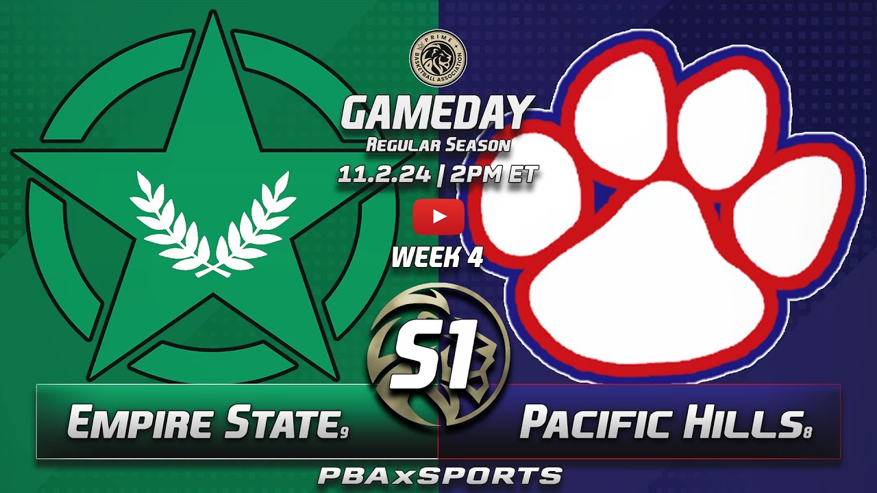 PBA High School Series 1: #9 Empire State Academy (2-4) vs #8 Pacific ...