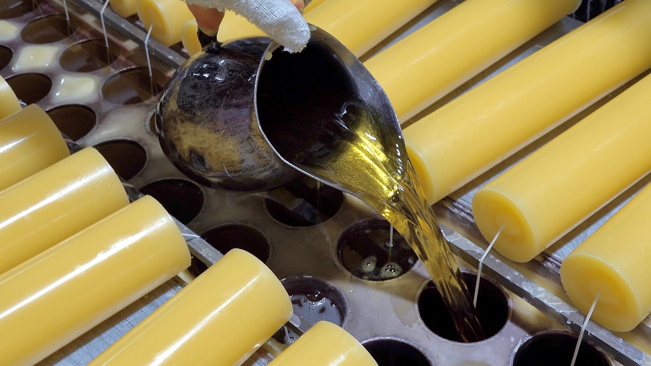 How to Mass Produce Thousands of Buddhist Candles in One Day. Awesome ...