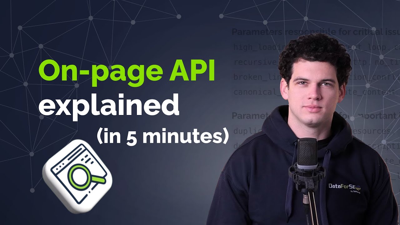 DataForSEO's On-page API explained [in 5 minutes] - YouTube