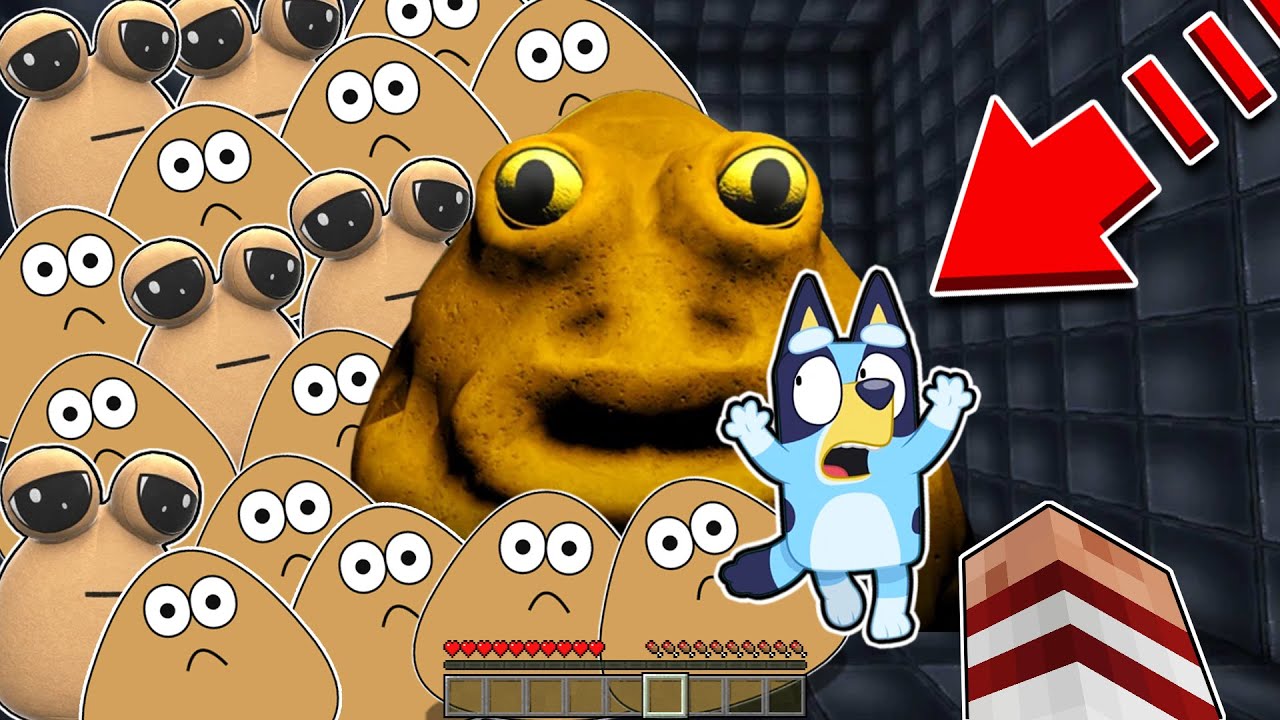 SOBREVIVIMOS AL APOCALIPSIS DE TODOS LOS POU CON BLUEY - YouTube