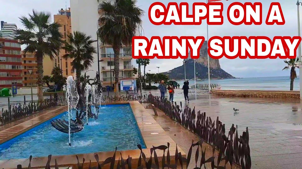 CALPE in Winter 2023: EMPTY on Sunday #calpe #benidorm - YouTube