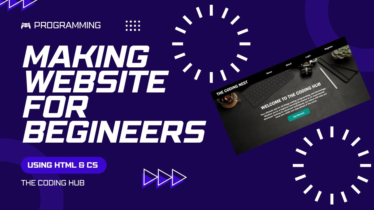 Building a simple website using HTML and CSS for beginners. - YouTube