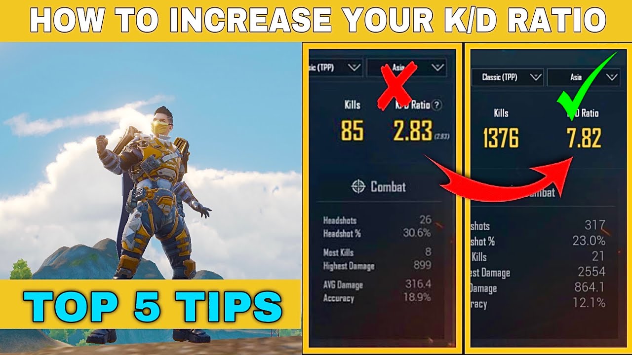 How to increase your K/D ratio | Top 5 tips | Pubg Mobile - YouTube