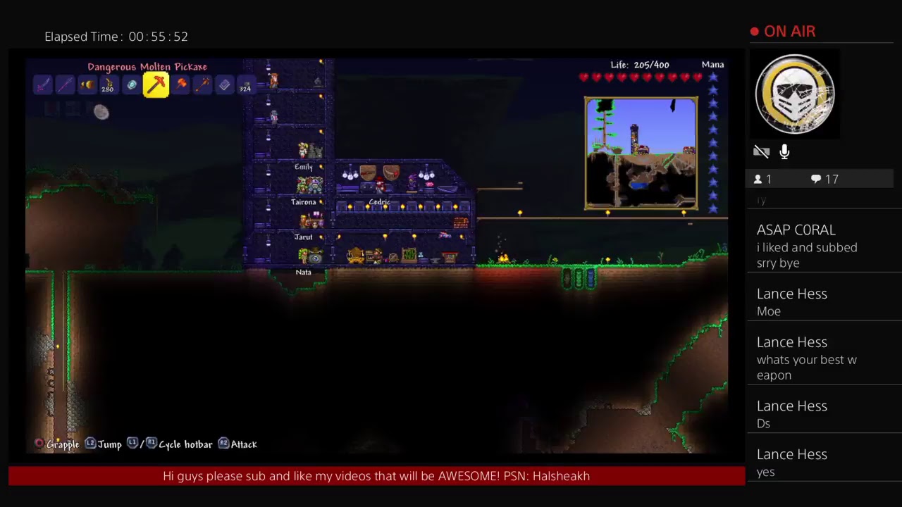 The bridge of hell ll Terraria ep 5 - YouTube