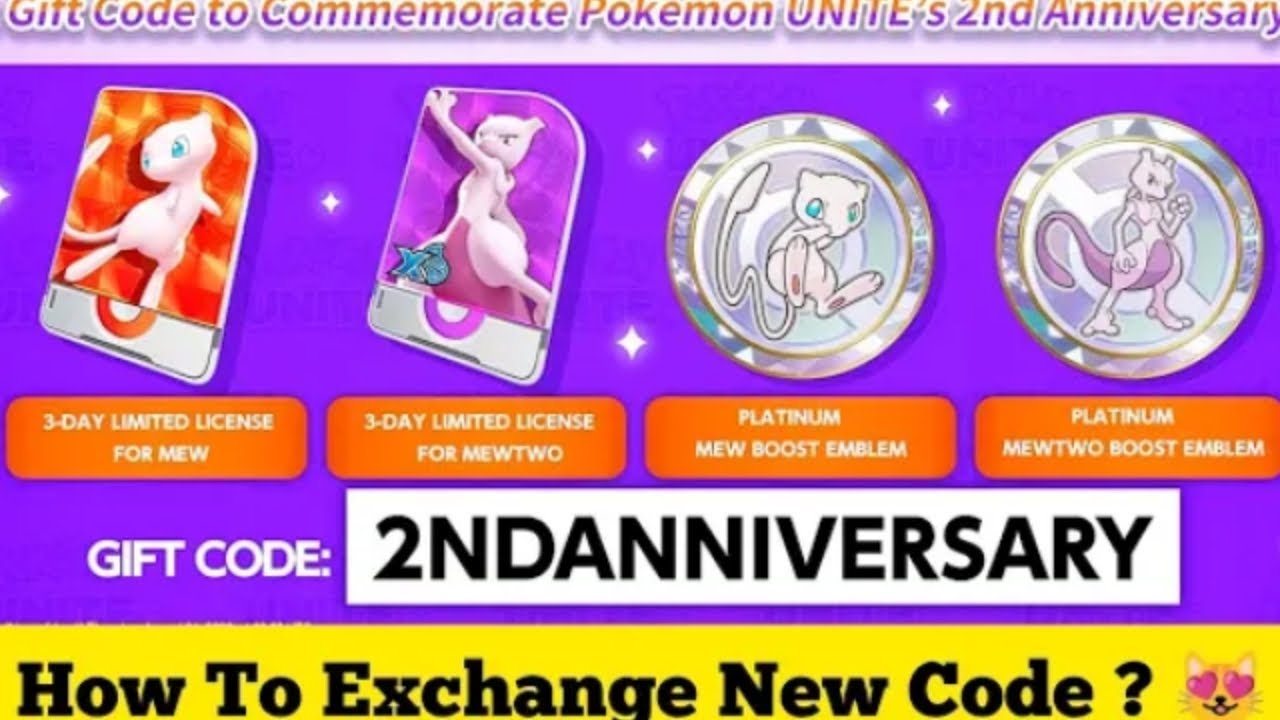 GIFT EXCHANGE CODE FOR 2ND ANNIVERSARY 🎉🎊🙀 - YouTube