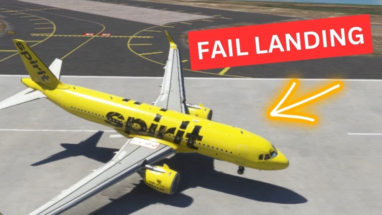 Bad Airplane Landing 🔴 FAIL in New York MSFS 2020 - Airbus A320 Neo ...