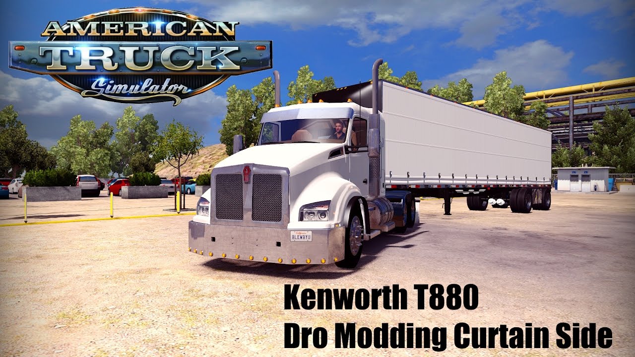 American Truck Simulator: Im Back! Dro Modding Curtain Side - YouTube