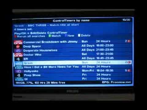 Topfield TF5800 Walkthrough - YouTube