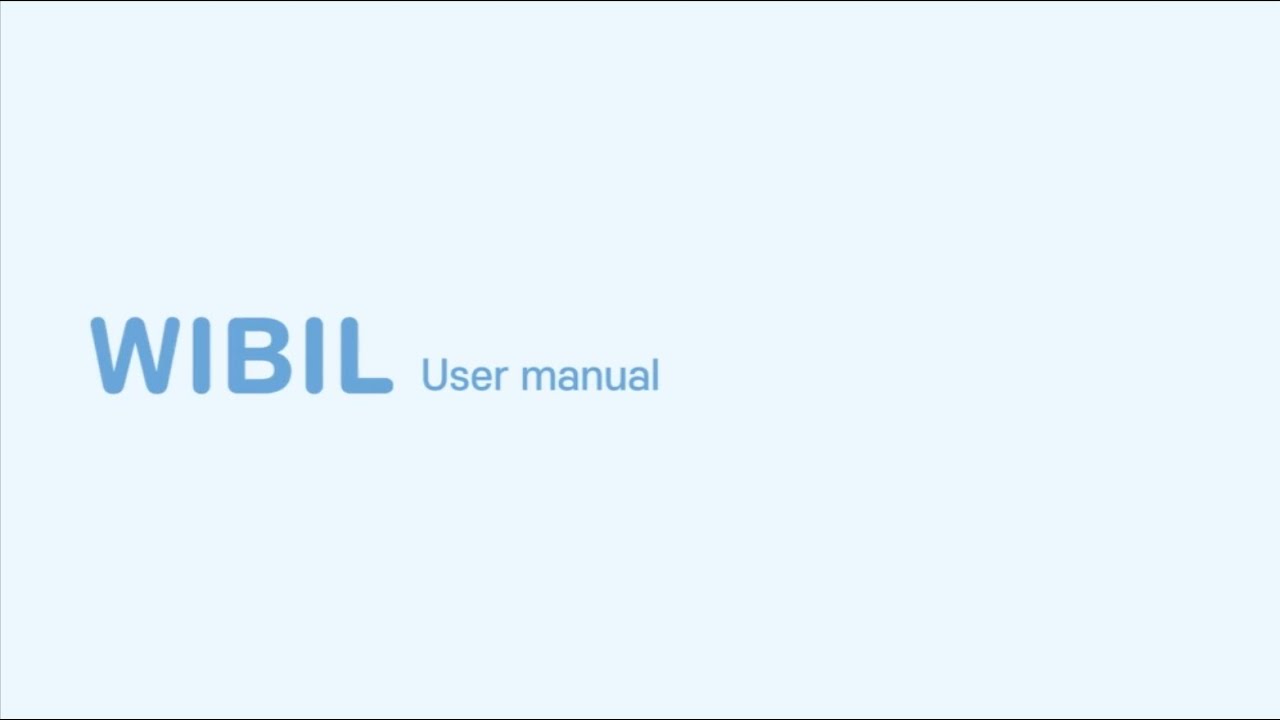 Wibil User Manual - YouTube