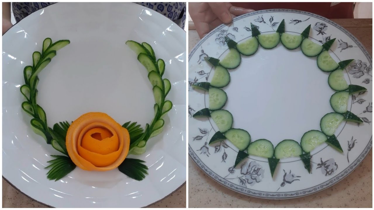 Cucumber Plating Ideas/Food Decorations @isabeltv249 - YouTube