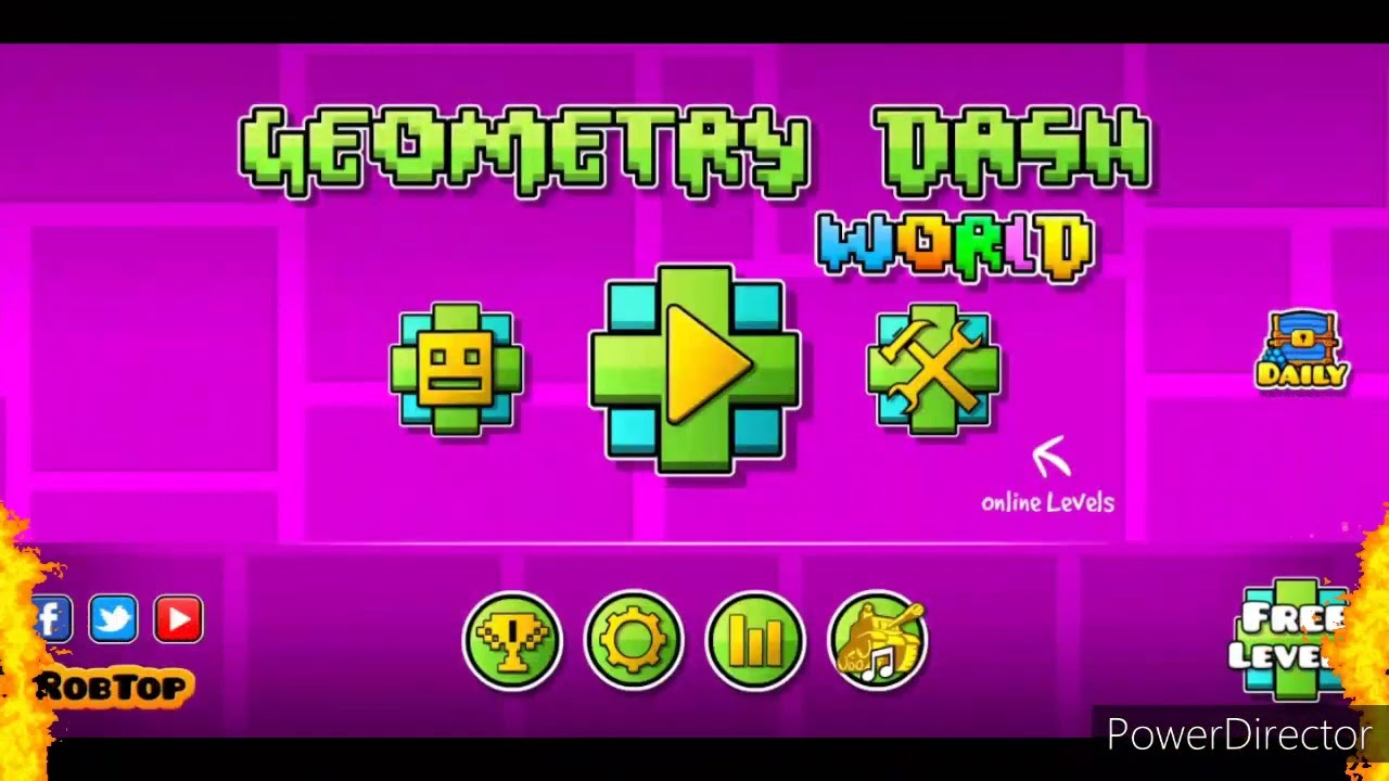 Level 3 geometry dash world - YouTube