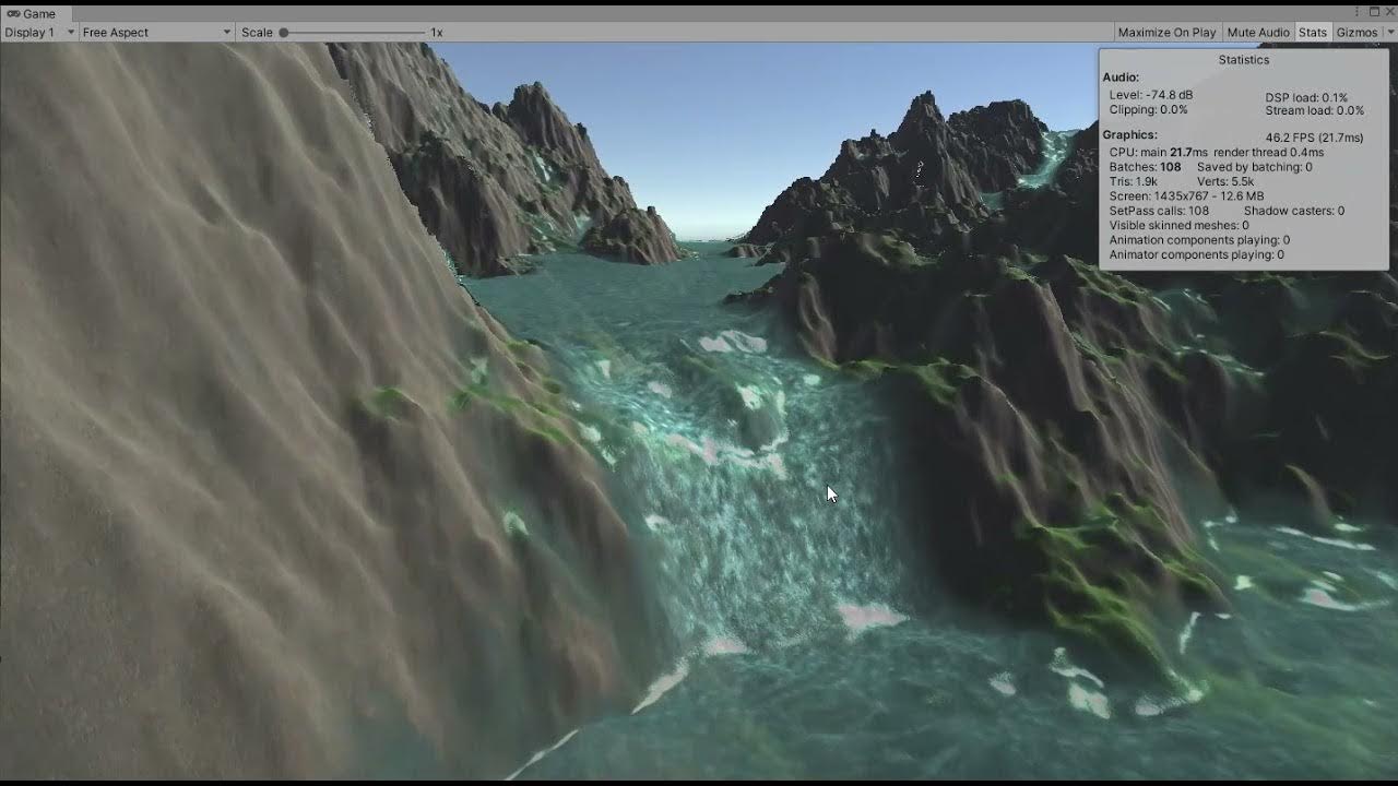 Devlog #8 - Terrain erosion and real-time water simulation on 2048 grid - YouTube