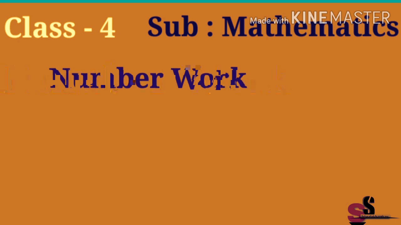 std 4th. Maths Number work - YouTube