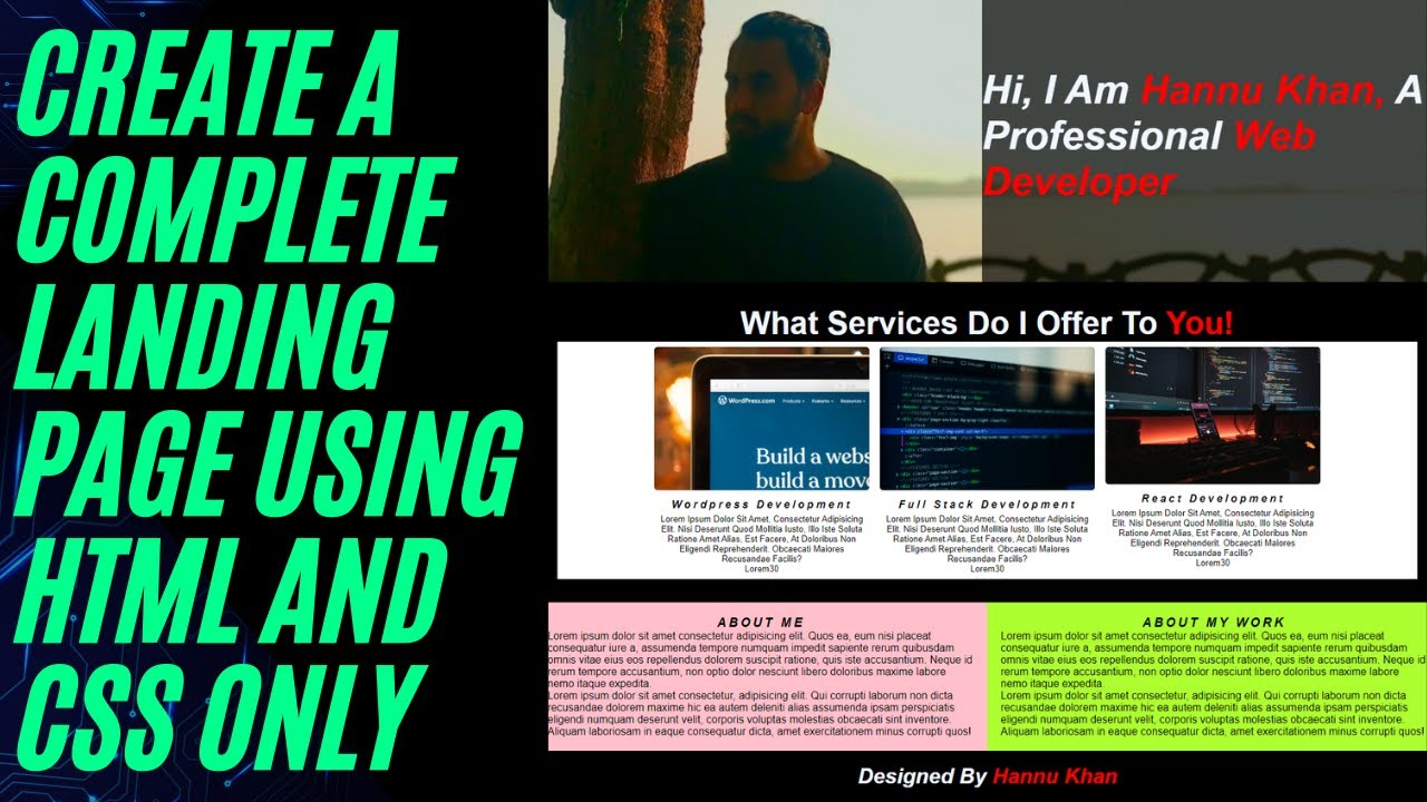 Upgrading our portfolio website | Complete portfolio landing page using ...