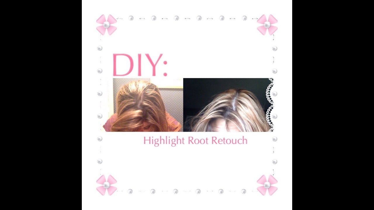 DIY: Highlight Root Retouch - Go Lighter and Brighter! ♡ - YouTube