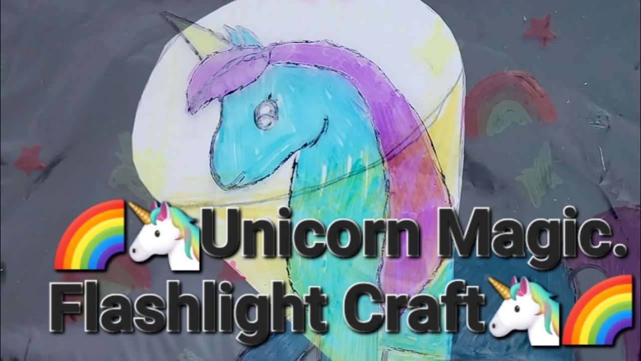 Easy Unicorn Magic Flashlight #Crafts #Drawing# Unicorn - YouTube