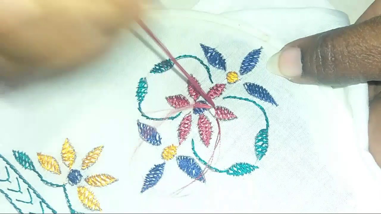 Learn Embroidery || Shadow Work Stitching #LEmy - YouTube