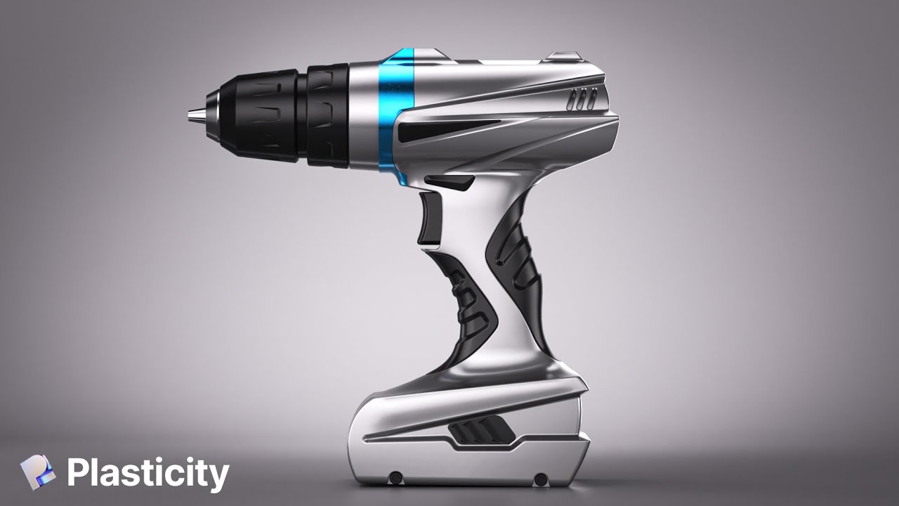 Plasticity Power Drill Modeling Tutorial | Course Preview - YouTube