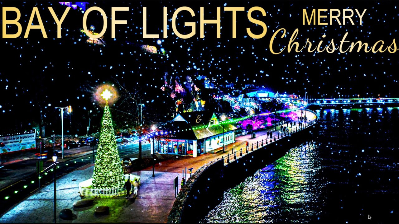 BAY OF LIGHTS Torquay Paignton Brixham 2023 Merry Christmas - YouTube