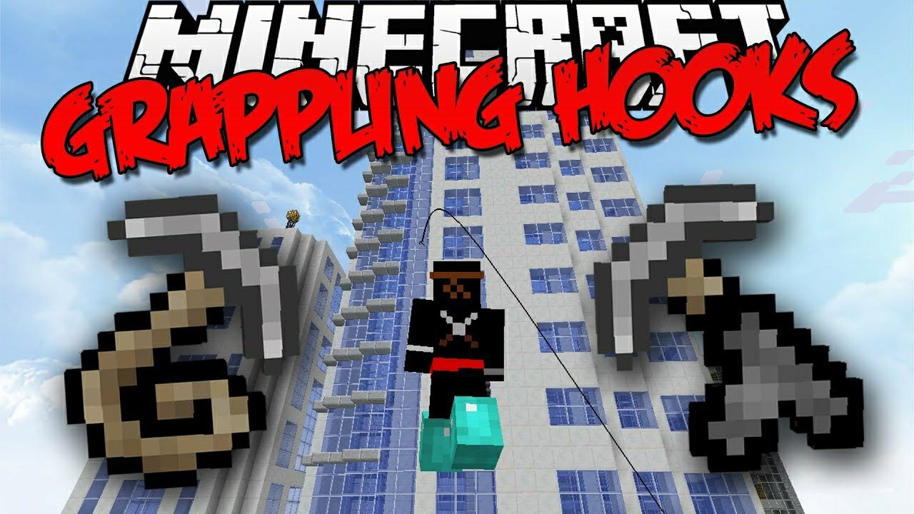 Minecraft: how to make grappling hook - YouTube