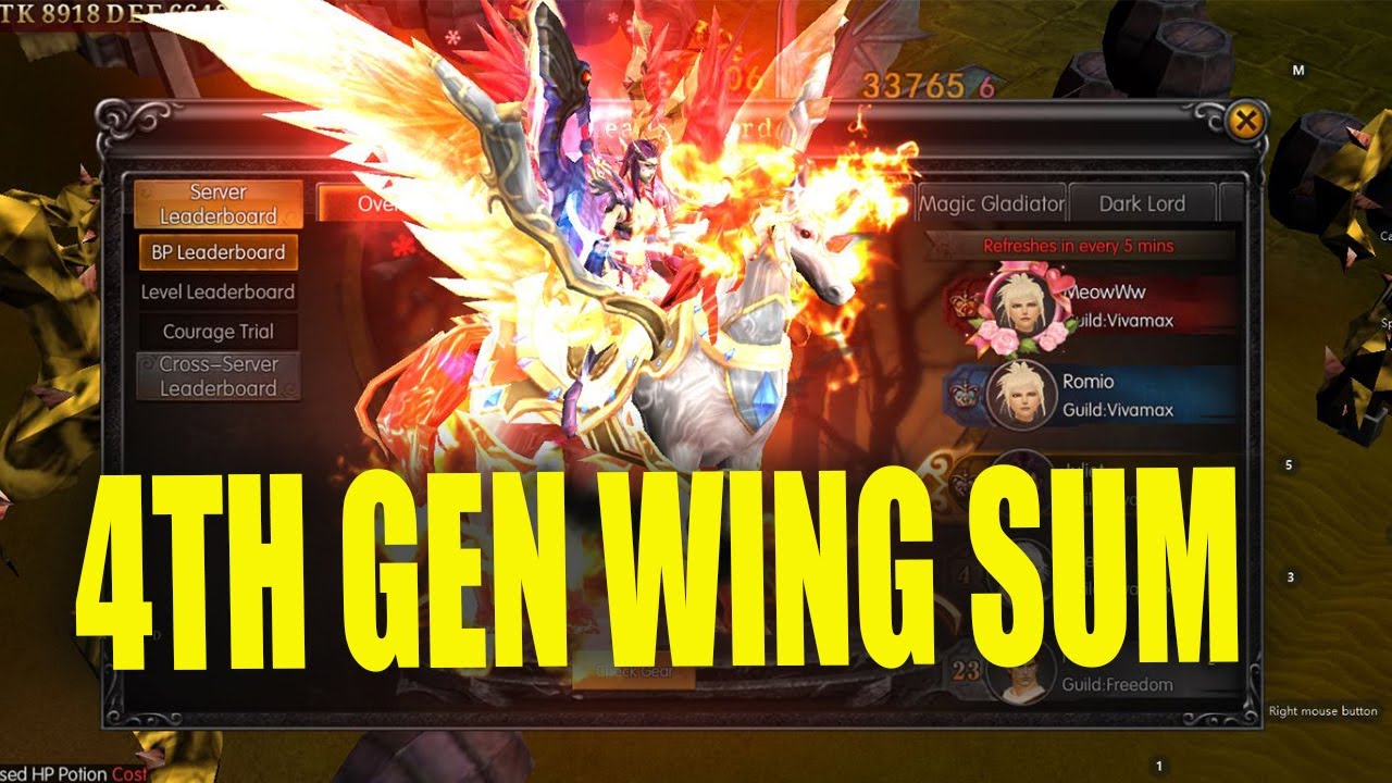 WILL TRY 4TH GEN WING SUMMONER - MU MONARCH - YouTube