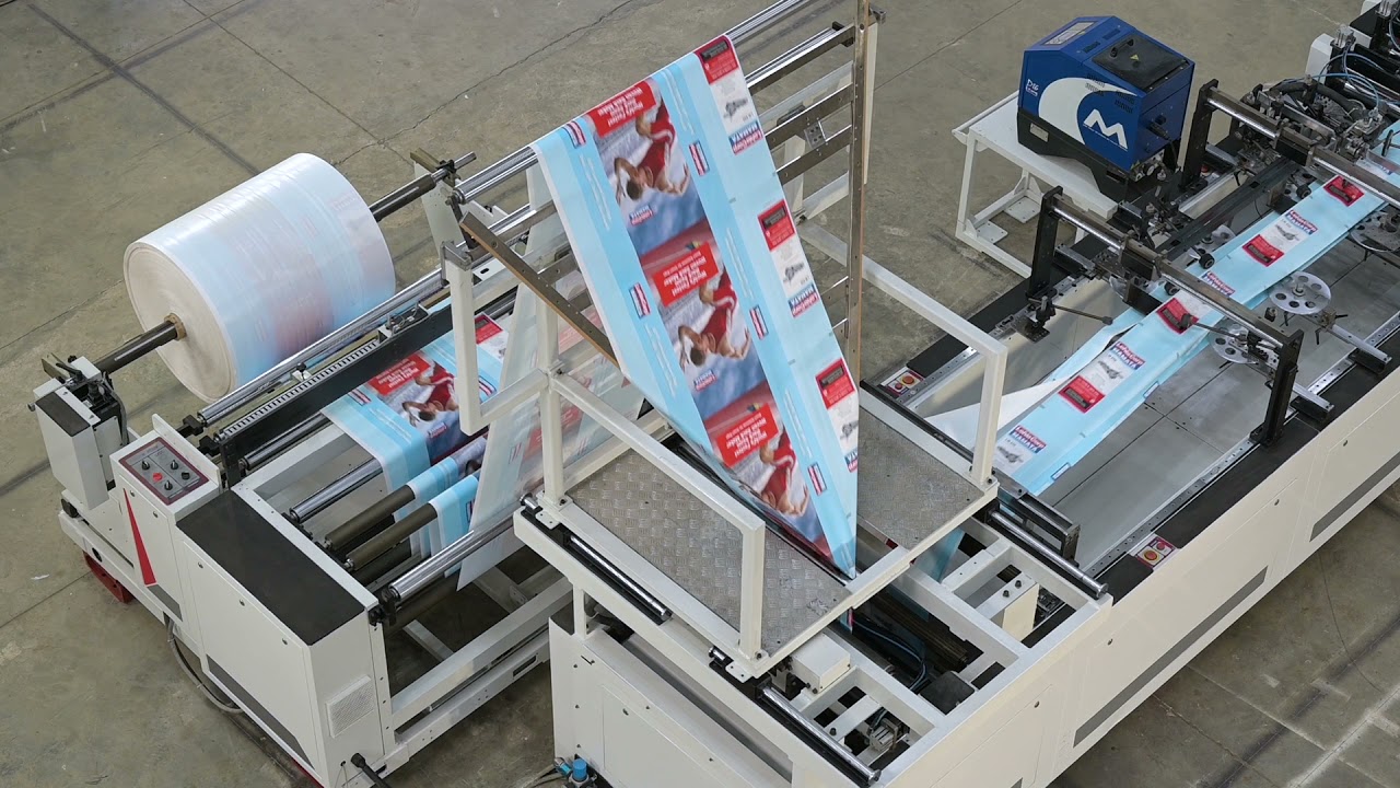 LM 650 - back seam sack maker - YouTube