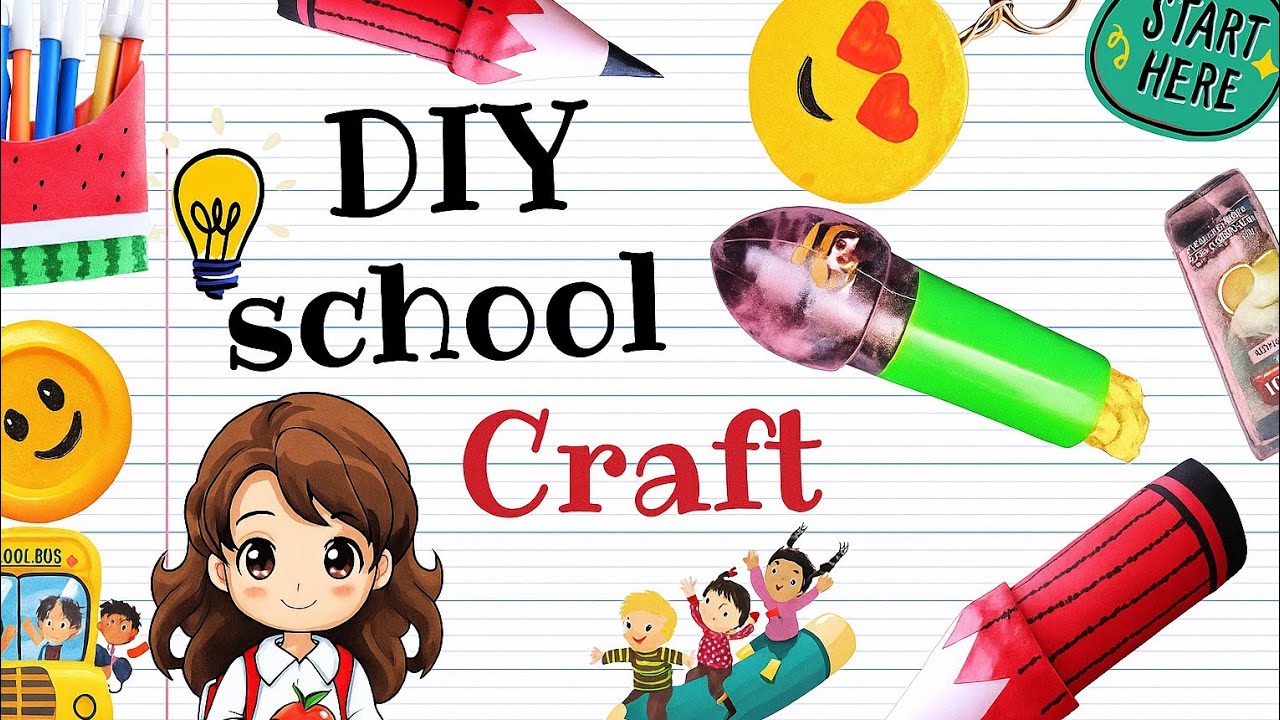 Waste Material se School Craft | Simple & Creative DIY Idea"Step by ...
