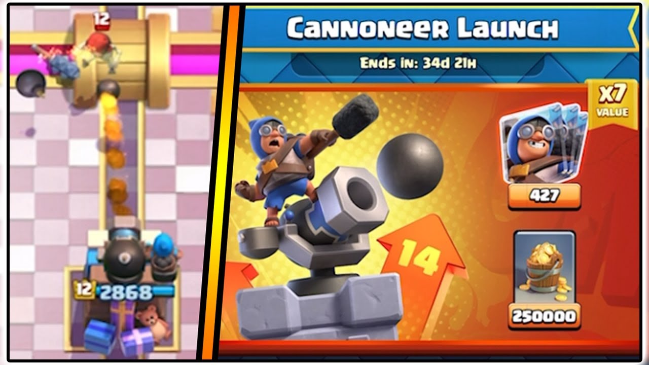BEST CANNONEER DECK | CLASH ROYALE | IS THE CANNONEER GOOD? - YouTube