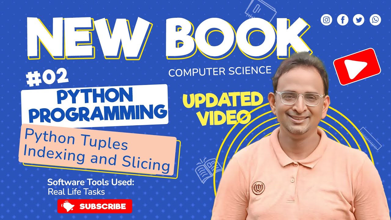 Tuples in Python | Indexing and Slicing Explained with Examples | ICS Part-I Computer Science ...