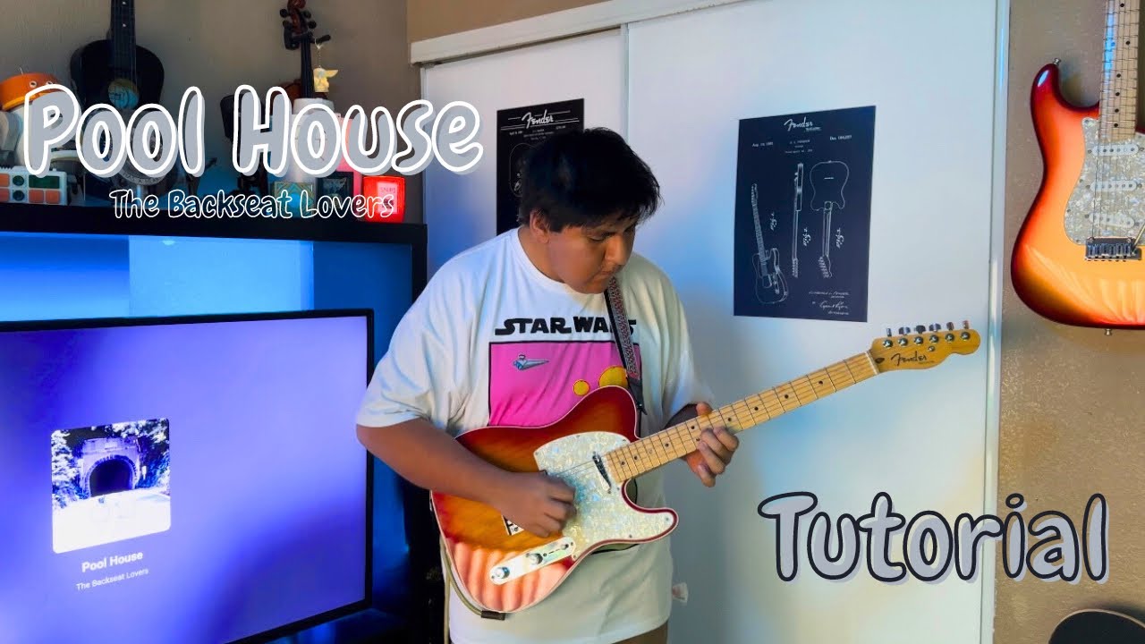 Pool House The Backseat Lovers Guitar Solo Tutorial + Tabs - YouTube