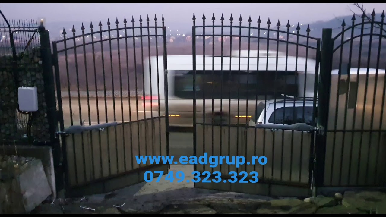 Automatizare Poarta Batanta deschidere exterior - YouTube