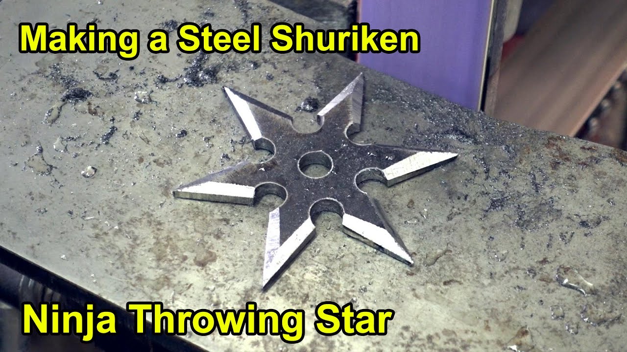Making a Steel Shuriken- a Ninja Throwing Star - YouTube