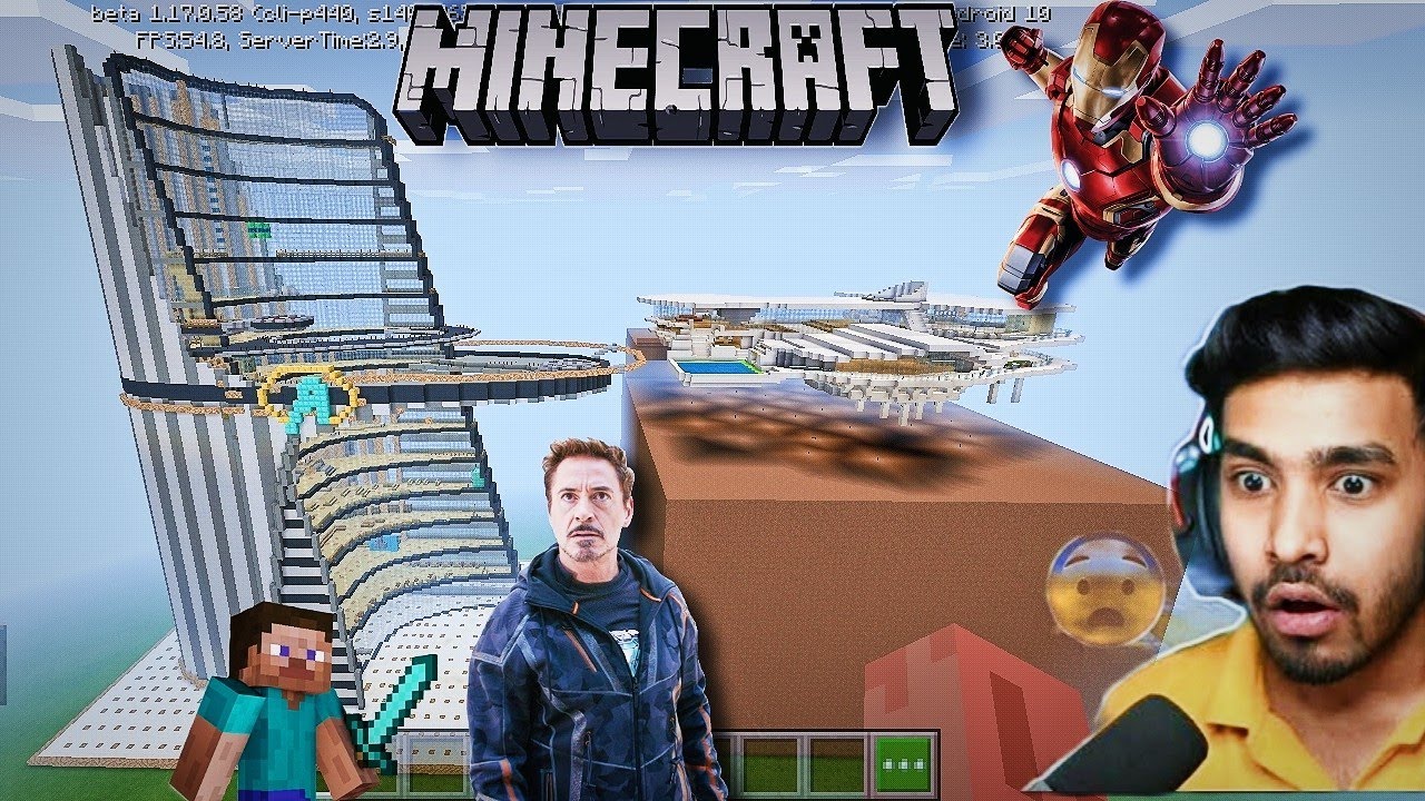 Minecraft:stark tower and stark mansion tutorial gameplay... - YouTube