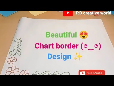 Simple chart outlines decor/chart border design. - YouTube