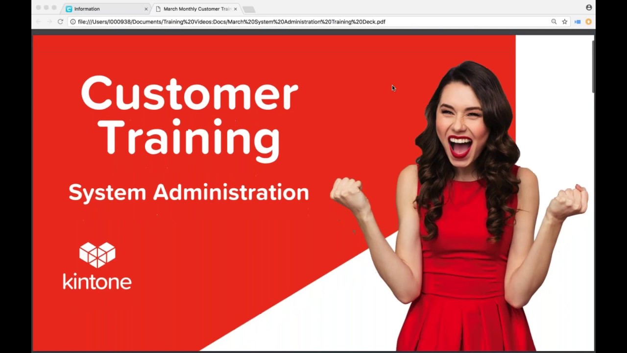 Kintone Customer Training Session: System Administration - YouTube