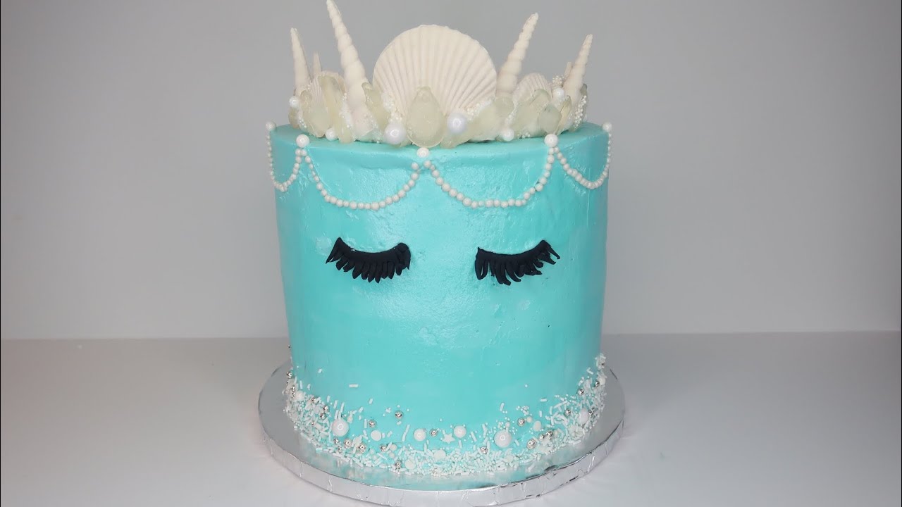 Mermaid Crown Cake - YouTube