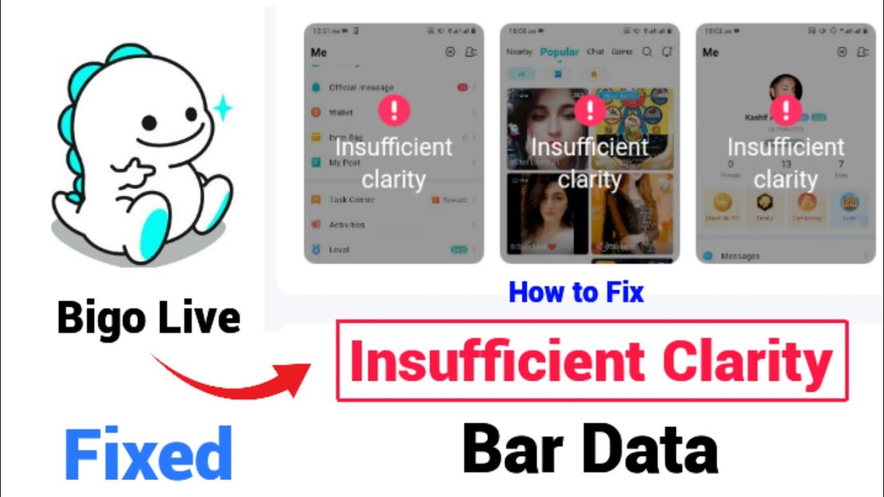 Bigo Live | Bar Data | poor Clarity Problem Fixed - YouTube
