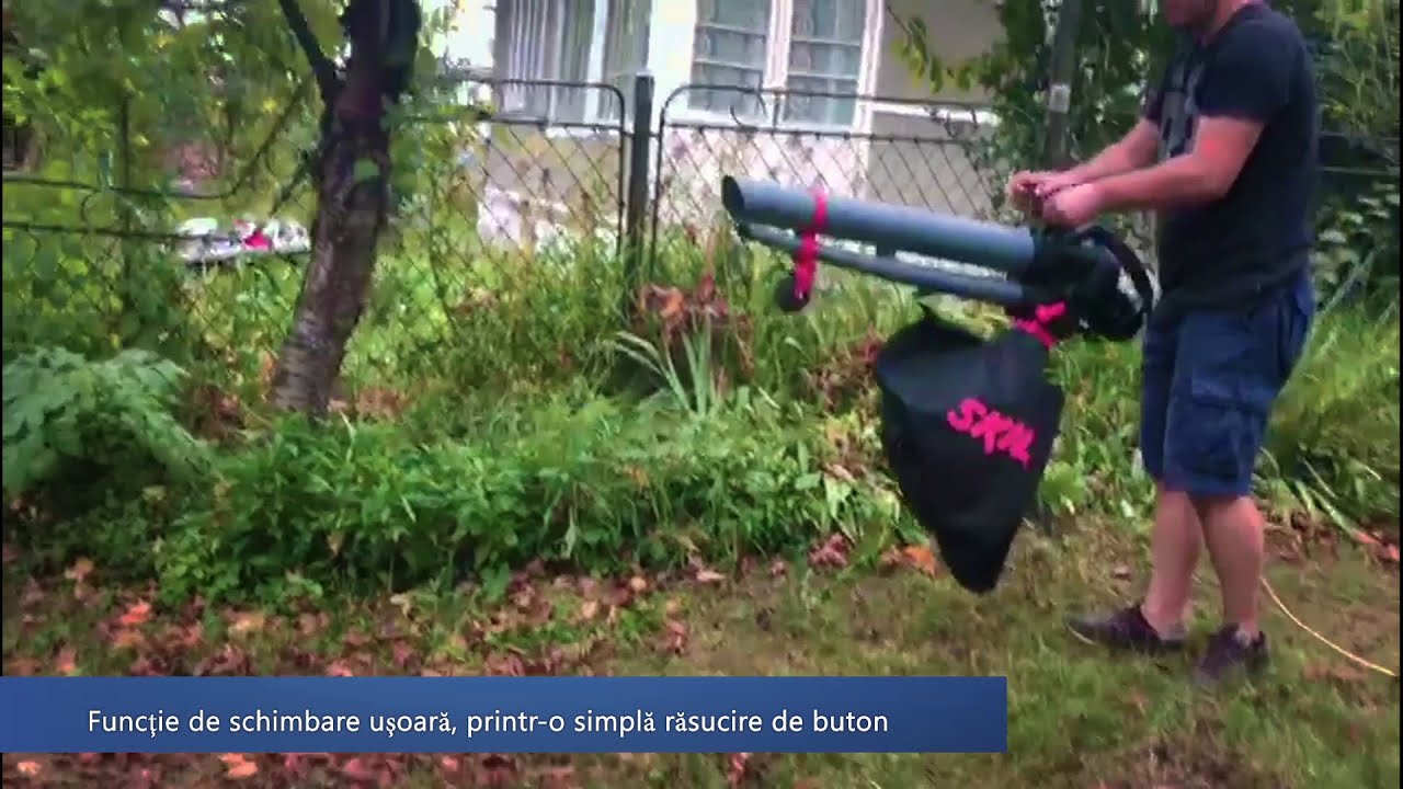 Review - Skil 0796 AA - Suflanta & Aspirator frunze - YouTube