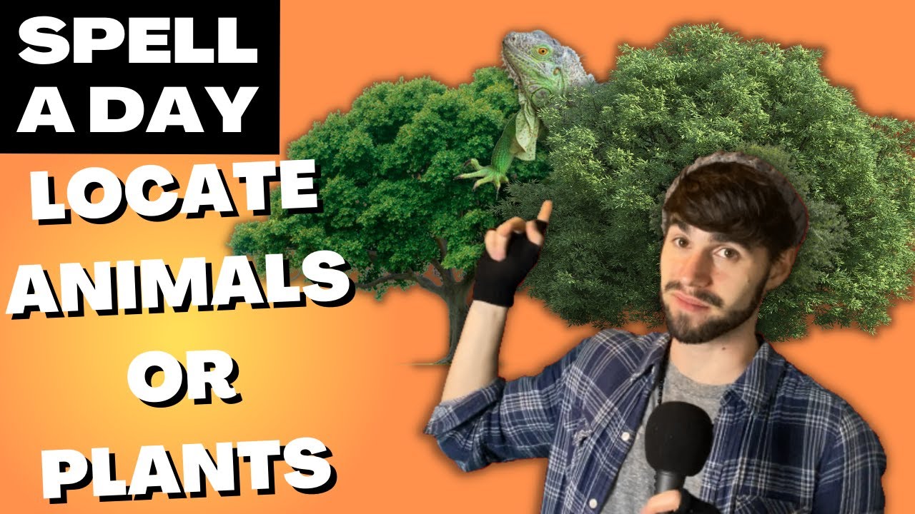 LOCATE ANIMALS OR PLANTS | Alchemist And Hunter Must Have - Spell A Day ...