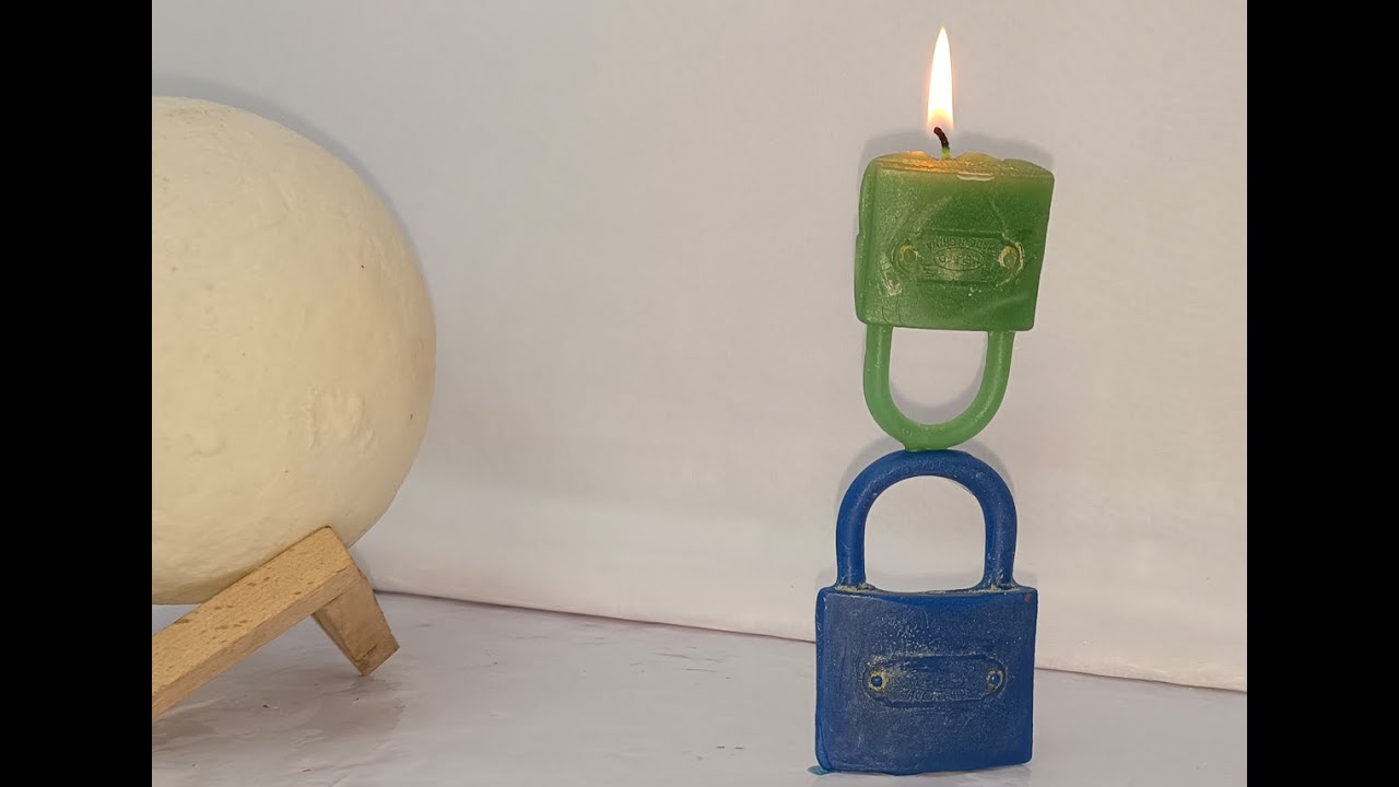 key lock candle # candle # diy # art # handmade - YouTube