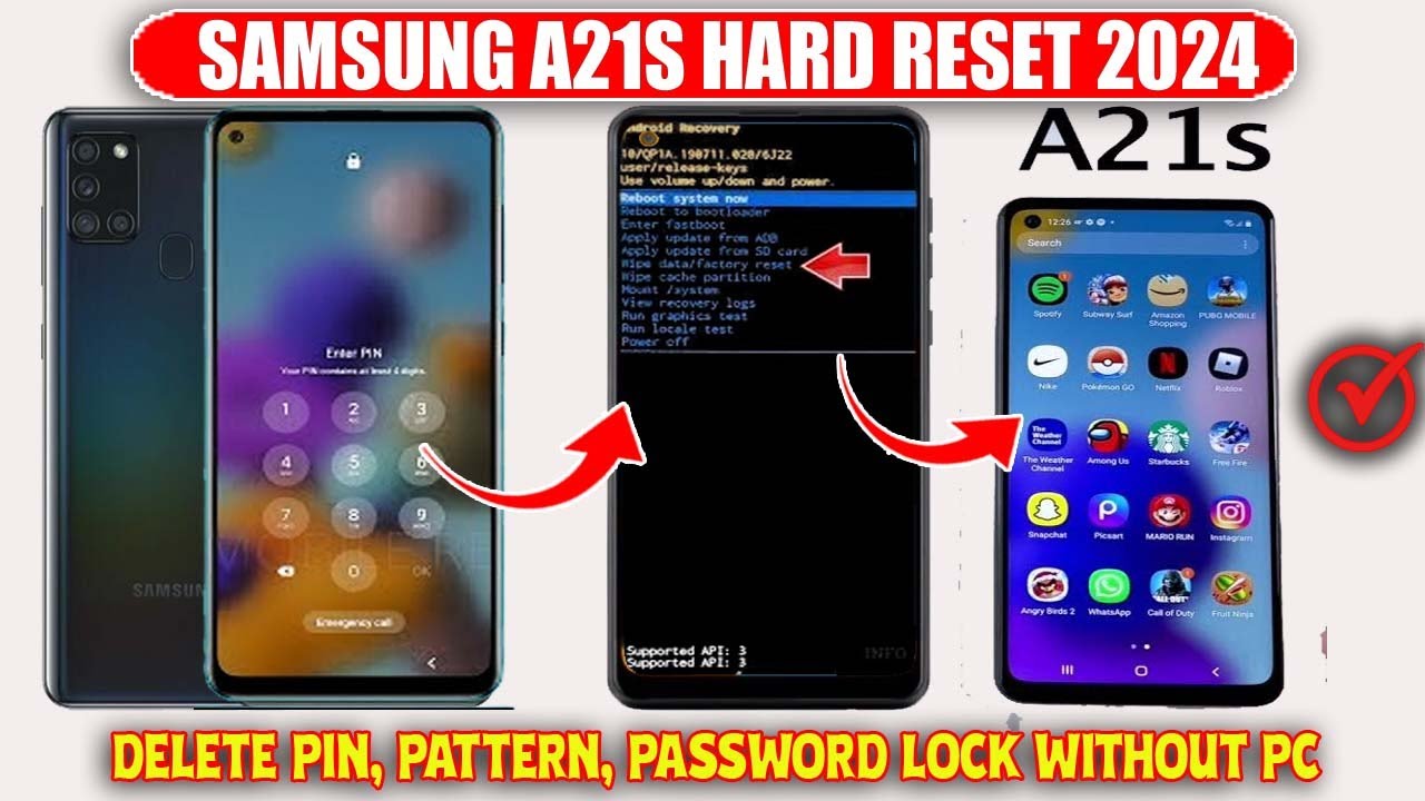 Samsung A21s Hard Reset | Samsung A21s Factory Reset Without Pc 2024 ...