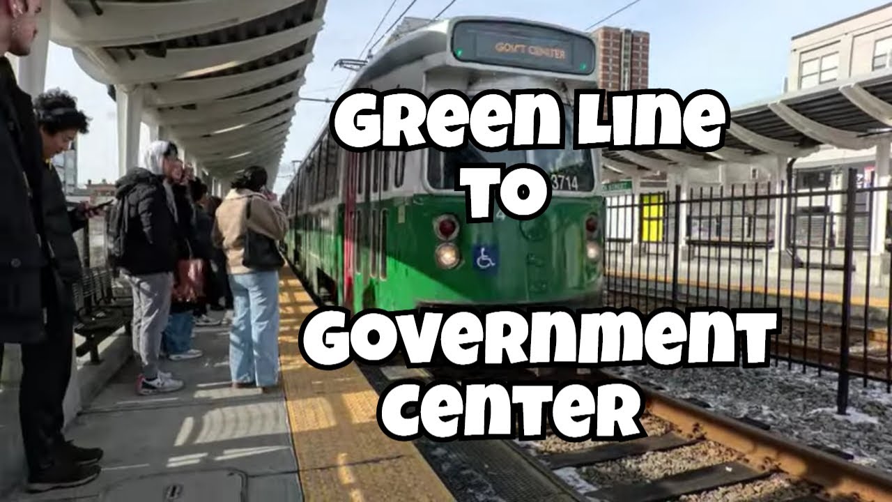 MBTA Route Review Boston - Green Line Babcock St to Government Center🟢B ...