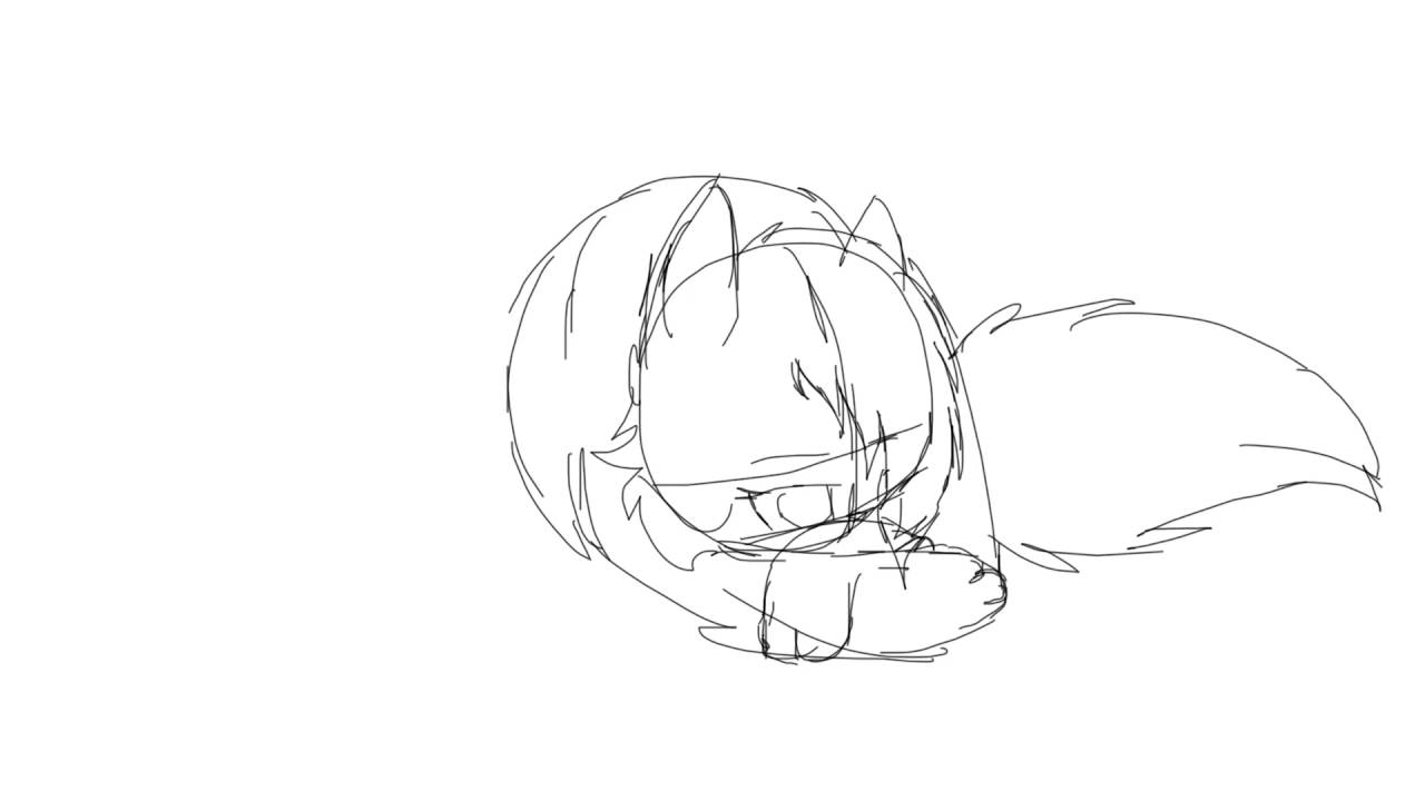 Angel Tail wiggle Animation Practice - YouTube