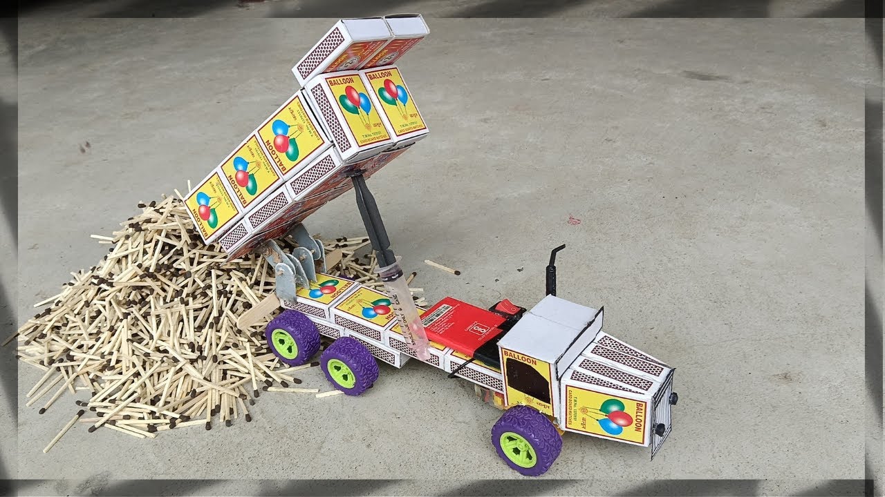 How to Make Matchbox Tipper Truck at Home | DIY Matchbox mini Dump ...