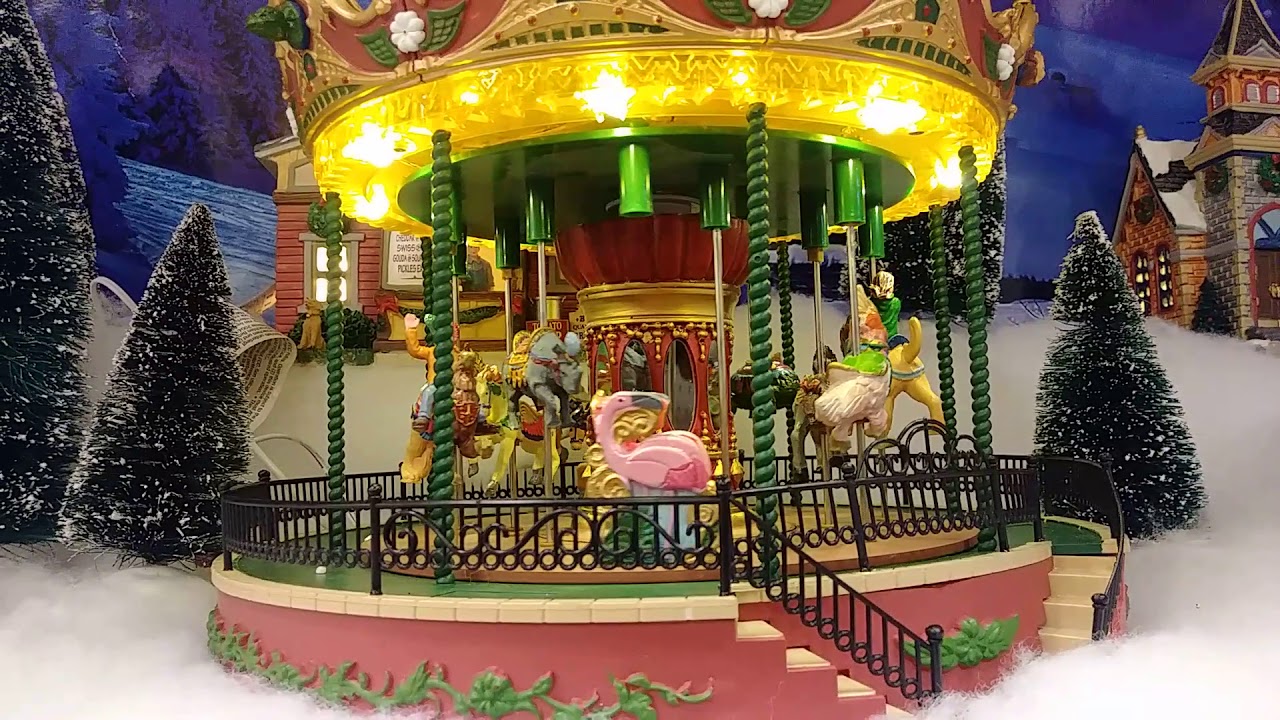 Carousel at Christmas time - YouTube