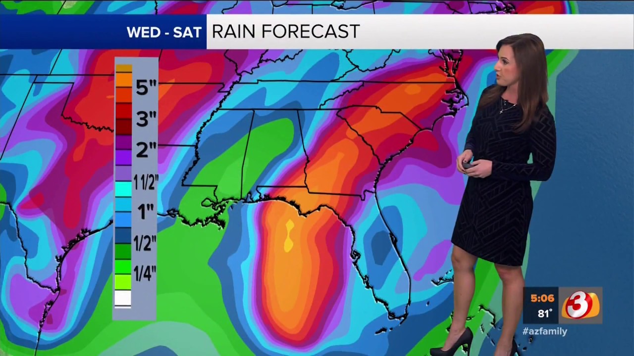 Meteorologist Kim Quintero Hurricane Michael WX Hit - YouTube