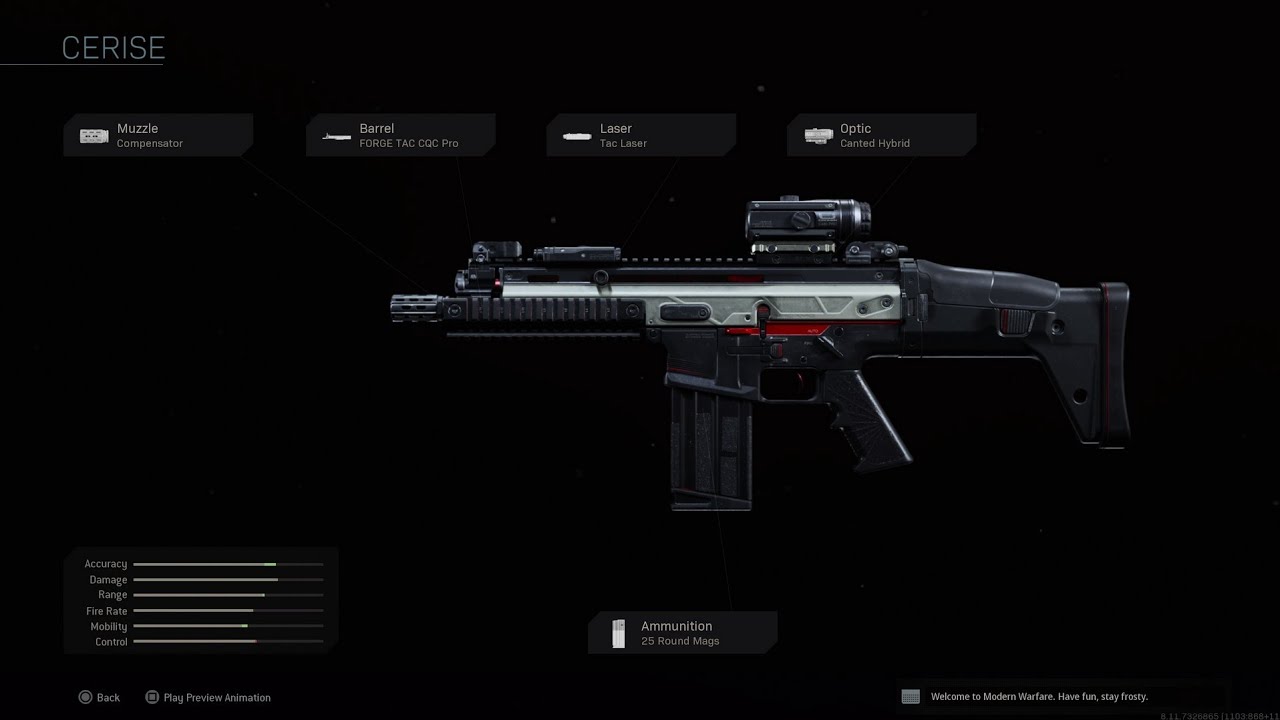 Cerise Blueprint for FN Scar 17- Red Tracer Bullets - Modern Warfare ...