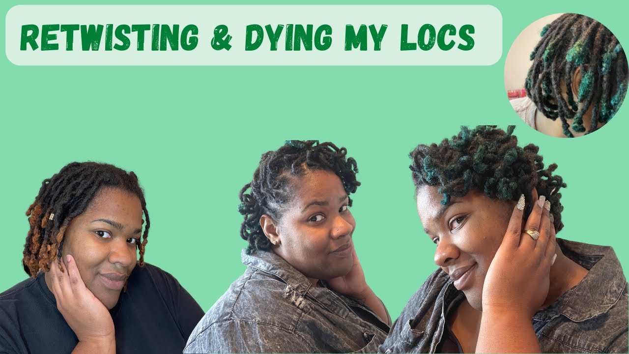 Easy Way I Dye, Retwist & Style my Locs! No Bleach| Beginner Friendly ...