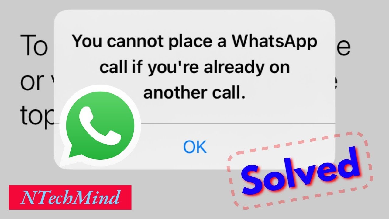 You cannot place a whatsapp call if you're already on another call ...