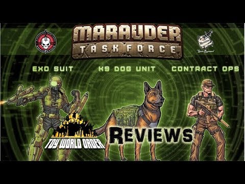 Marauder Task Force 1:18th K9 Dog, Exo Suit & Contract-Ops Review - YouTube